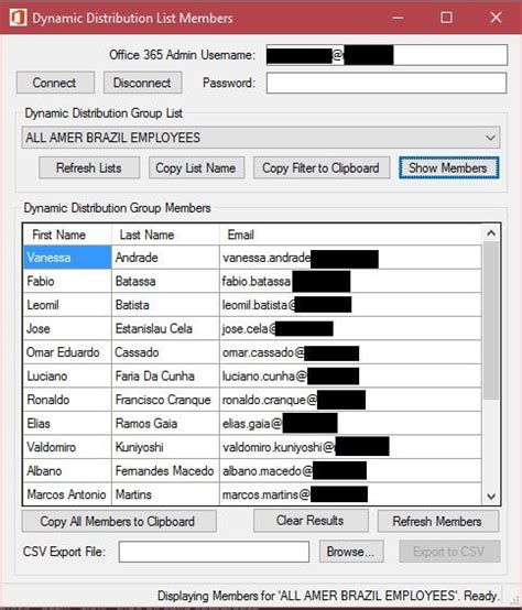 Powershell Gui For Viewingexporting Dynamic Distribution List Members
