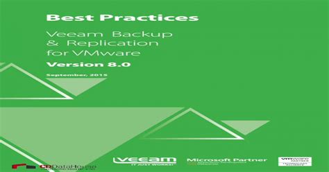 pdf veeam backup and replication for vmware · veeam backup and replication best practices 8 0