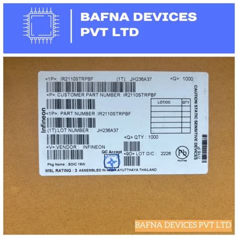 Microchip Microcontroller Ir2110strpbf Ic Gate Drvr Half Bridge 16soic Infineon Wholesaler