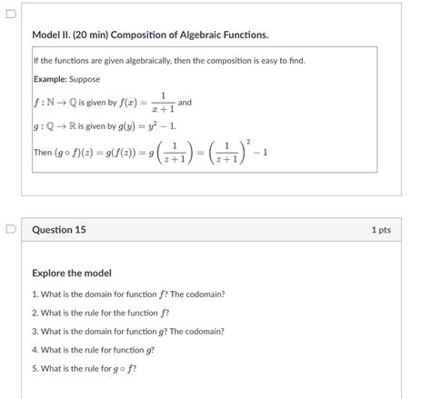 Solved If The Functions Are Given Algebraically Then The