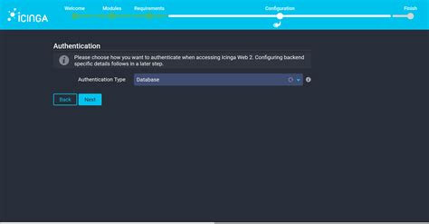 websetup get started with icinga