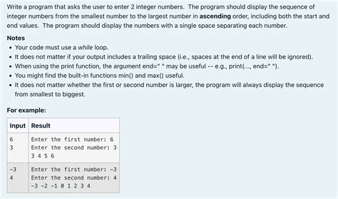 Solved Write A Program That Asks The User To Enter Integer Chegg
