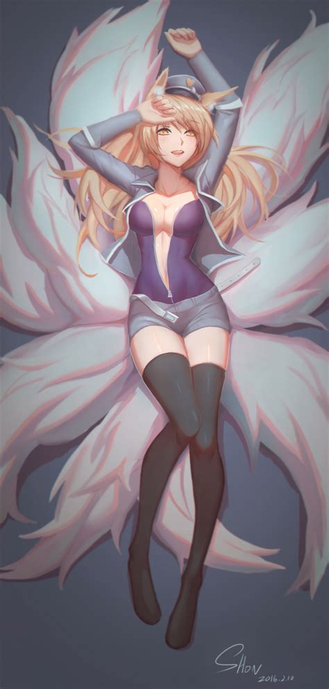 Ahri And Popstar Ahri League Of Legends Drawn By Shon Danbooru