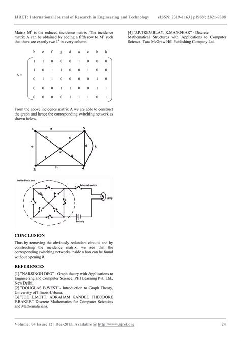Correlating Graph Theory To A Switching Network Pdf
