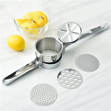 Badu Bg 3 размера Преса за картофи Сокоизстисквачка за лимони от неръждаема стомана Преса за