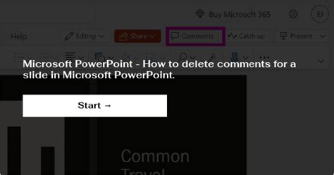 Microsoft Powerpoint How To Delete Comments For A Slide In Microsoft Powerpoint