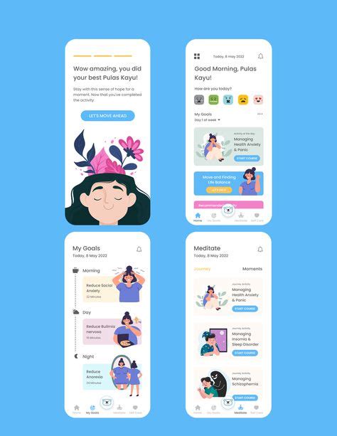 Headspace Onboarding Screenshots Ui Sources Mobile App Design Inspiration Headspace App