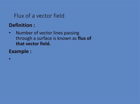 Physics Vector Field How To What Is Where Pptx
