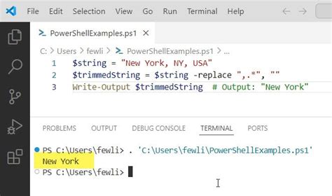 How To Trim Variable After Character In Powershell