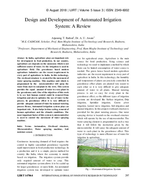 Automated Irrigation System Research Paper At Joel Morton Blog