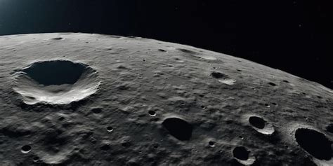 Premium Ai Image Moon Surface With Craters And Space Background Universe Beauty Generatie Ai