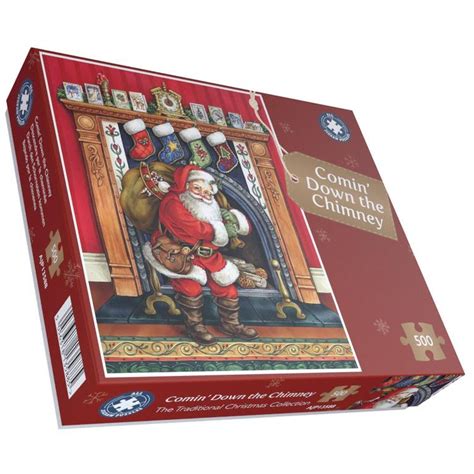 Comin Down The Chimney 500 Piece Jigsaw Puzzle