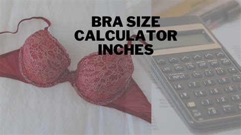 Bra Size Calculator Inches [2025]