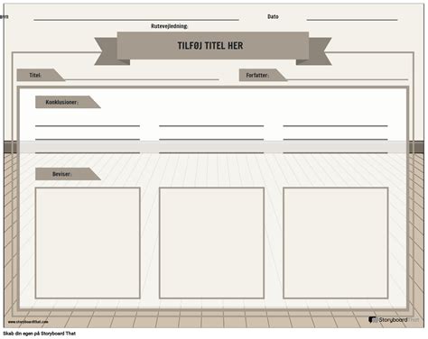 Om Tegn Tegning Af Konklusioner Arbejdsark Storyboard