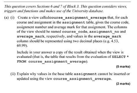 Solved This Question Covers Sections 6 And 7 Of Block 3