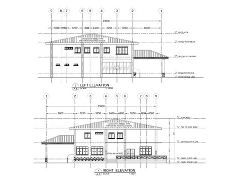Elevation Plan Sample Ground Floor Plan Scale 1100 M Front Elevation