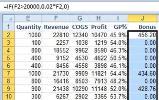 Use IF To Calculate A Bonus Excel Tips MrExcel Publishing