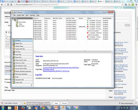VAult File Migration Error Servicemodule Exe Has Stopped Working Autodesk Community