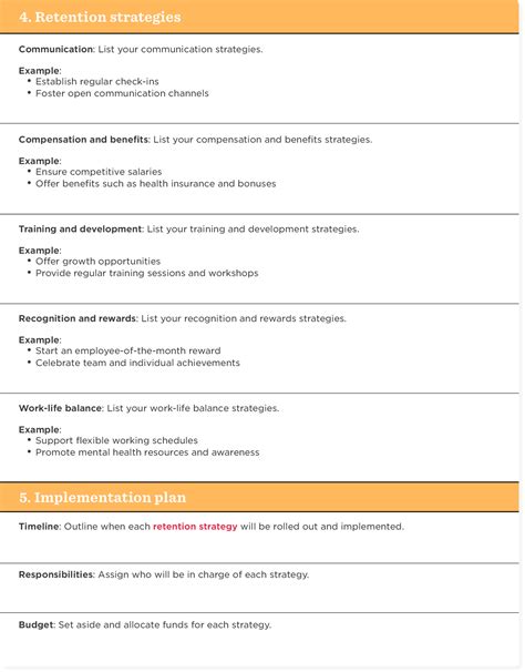Employee Retention Plan Template Successfully Retain Top Talent Hibob