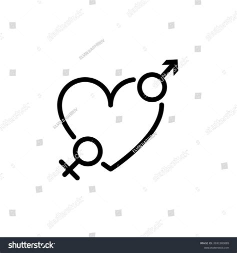 Male Female Sex Symbol Shape Concept Stock Vector Royalty Free Shutterstock