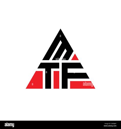 Mtf Triangle Letter Logo Design With Triangle Shape Mtf Triangle Logo Design Monogram Mtf