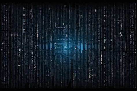 Premium Photo Technology Background Big Data Concept Binary Computer