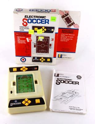 1979 Vintage Soccer Electronic Handheld Sports Arcade Game By Entex