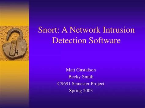 Ppt Snort A Network Intrusion Detection Software Powerpoint Presentation Id 1113035