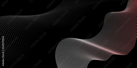 Abstract Black Wave Background And Abstract Blue Wave Curve Lines Banner Background Design