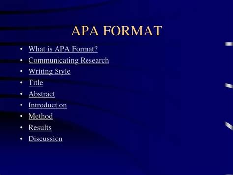 Apa Powerpoint Presentation Template
