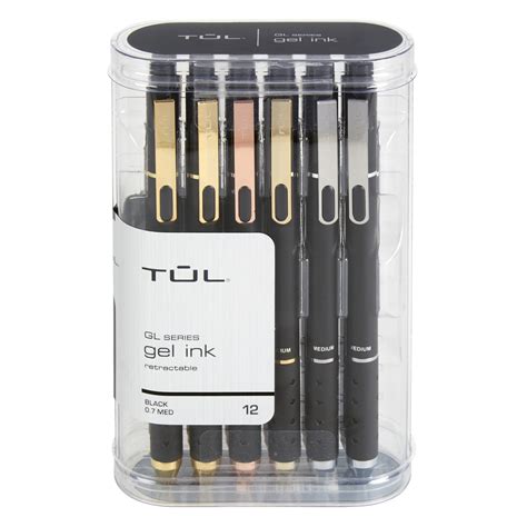 Tul Gl Series Retractable Gel Pens 12 Pack Black Barrel