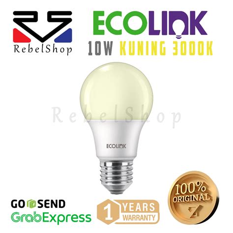 Jual Lampu Led Ecolink Bohlam Bulb 10 Watt Kuning 10w 10 W 10watt Shopee Indonesia