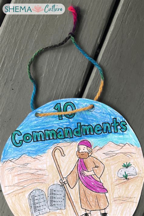 10 Commandments Craft For Preschoolers Free Printable