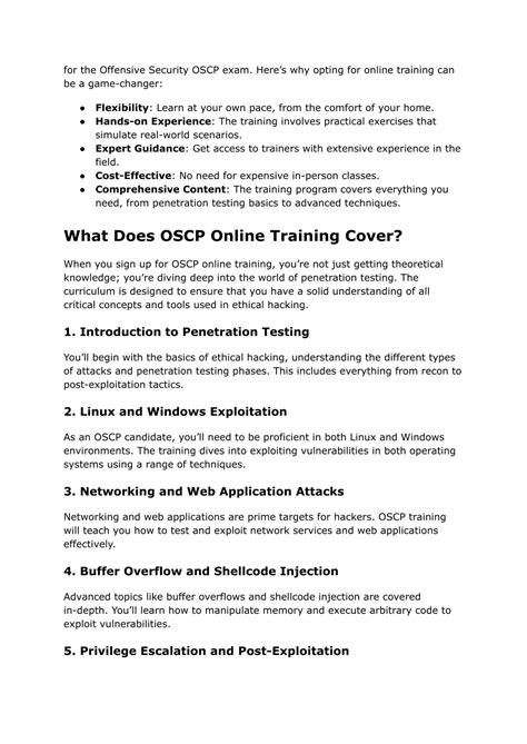 Ppt Mastering Cybersecurity Your Guide To Oscp Online Training Powerpoint Presentation Id