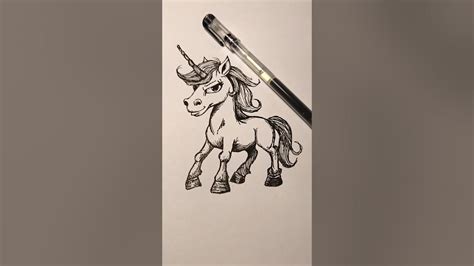 Пони рисунок черной ручкой Art Drawing Relaxing Sketch Asmr рисунок рисование Youtube