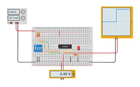 Circuit Design Compuerta Xor 1 0 G A G H Tinkercad