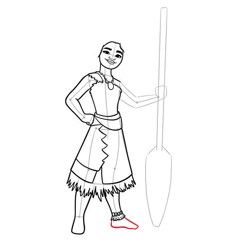 How To Draw Moana Updated Look From Moana 2