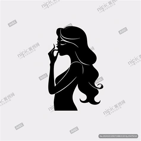 Ai创作图美女人物侧脸 女人侧面头像logo 美女侧影 气质女人剪影 美女剪影logo 女性侧面剪影logo 美女剪影素材 女人侧颜logo