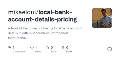 GitHub Mikaeldui Local Bank Account Details Pricing A Table Of The