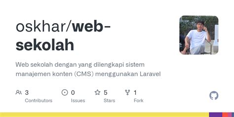 GitHub Oskhar Web Sekolah Web Sekolah Dengan Yang Dilengkapi Sistem Manajemen Konten CMS