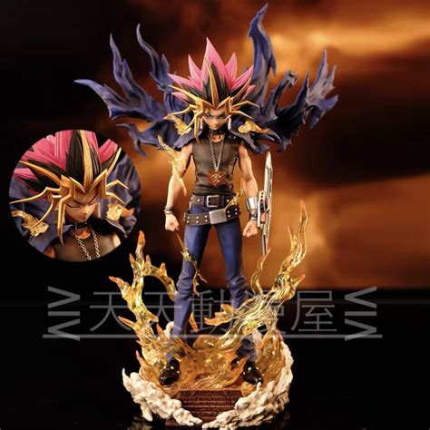 จัดส่งฟรี Yugioh Model Muto Game Dimension Dark Face Dark Game ฟาโรห์ Atum King Replacement Head