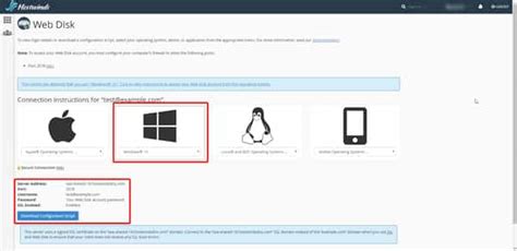 cPanel 웹 디스크 설정 가이드 Hostwinds