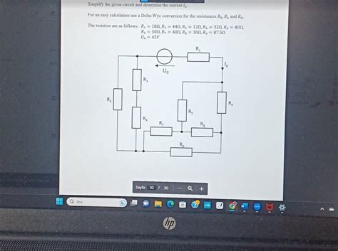 Solved Simplify The Given Circuit And Determine The Current Chegg Com