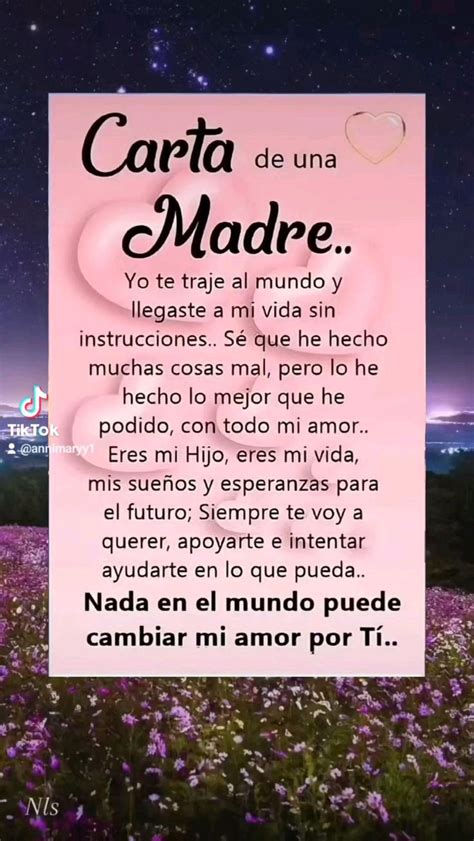 Carta De Una Madre