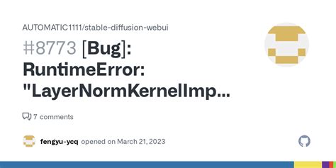 Bug Runtimeerror Layernormkernelimpl Not Implemented For Half
