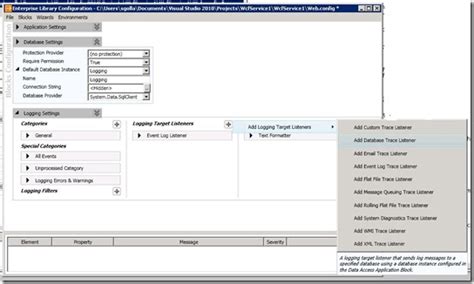 raju s blog configuring wcf service to utilise enterprise library logging application to log