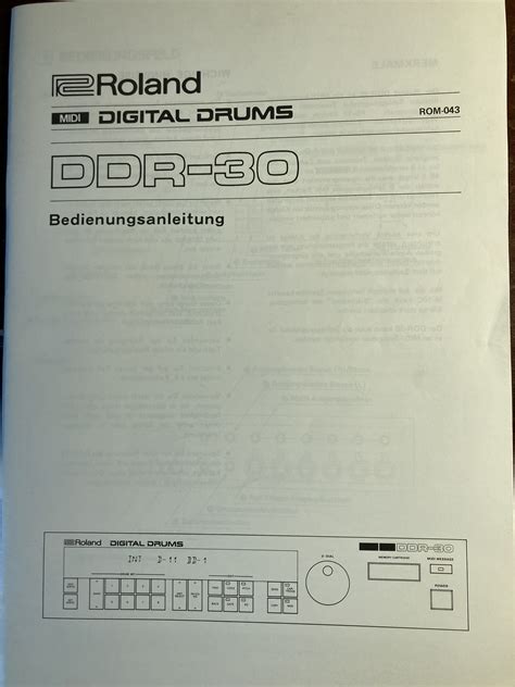 Ddr 30 Roland Ddr 30 Audiofanzine