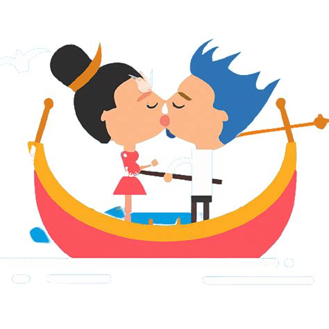 Husband And Wife Kissing Each Other On A Boat Created With DALL E Transparent PNG StickPNG