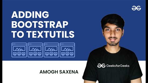 adding bootstrap to textutils website complete django zero to hero youtube