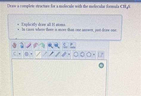 Solved Draw A Complete Structure For A Molecule With The Chegg